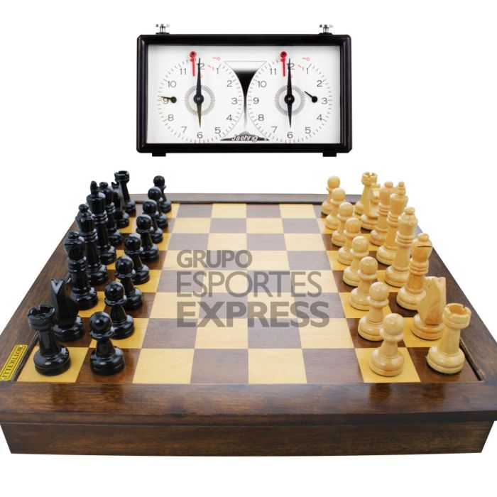 Esportes Express | Conjunto de Xadrez Oficial Premium com Peças ...